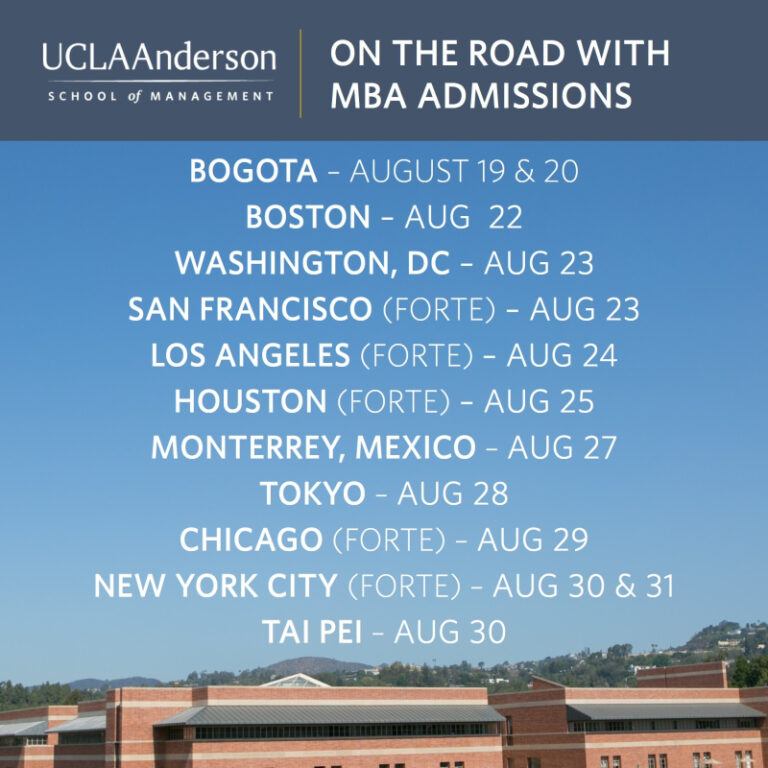 On the Road with UCLA Anderson MBA Admissions: August 2016 – UCLA Anderson Blogs